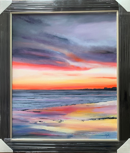 Winter Sunset on Elie | Frances Martin Art