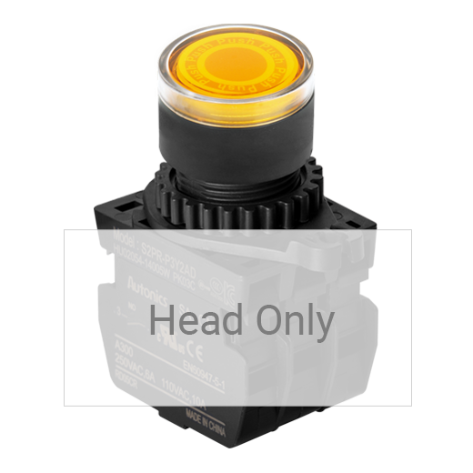 Botón pulsador iluminado S2PR-P3Y |Electrocontroles