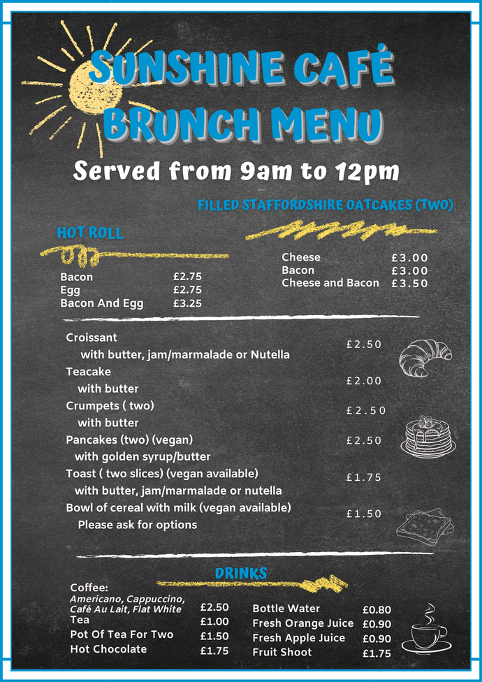 Menus | The Wingate Cente