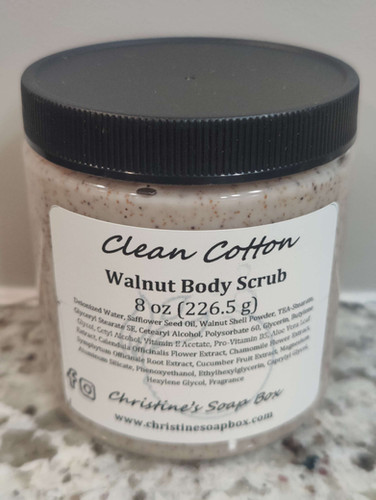 Clean Cotton - Walnut Shell Body Scrub | My Site