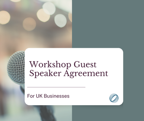 Workshop Guest Speaker Agreement Template | Aubergine Legal Limi