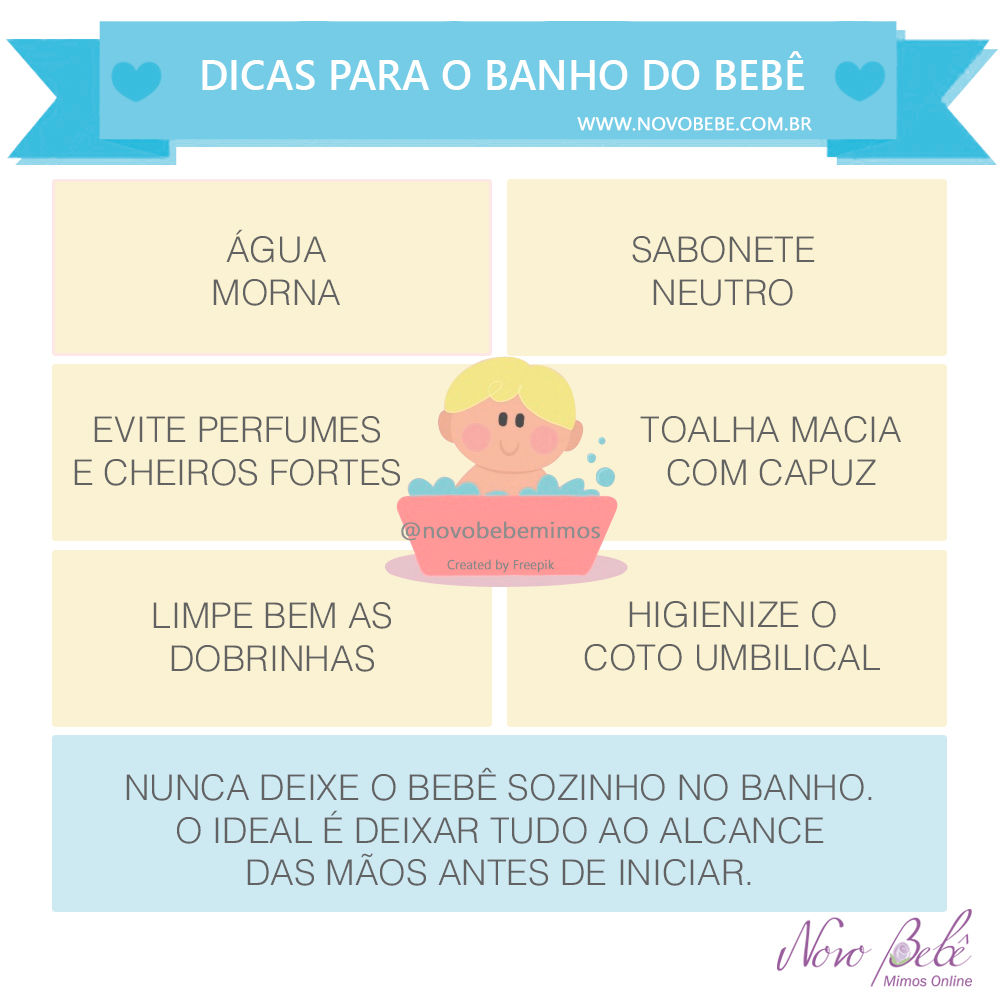 Dicas Para o Banho do Bebê
