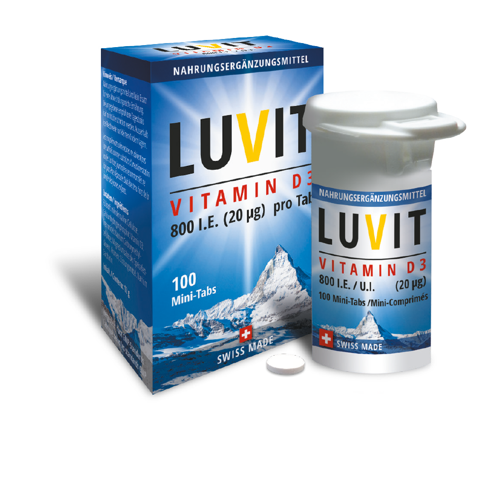 Mini-Tabs | LUVIT Vitamin D3 ideal für Sport und Reisen
