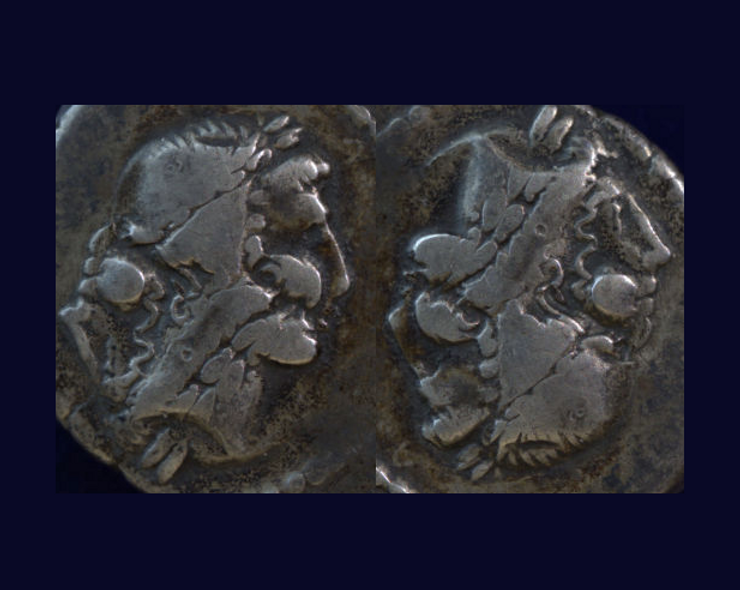 46 BC 180 Obverse Double Strike