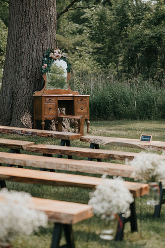 Rustic Wedding Bench | Nick's Rental