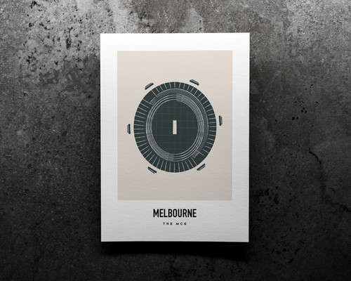 The MCG Melbourne Art Print