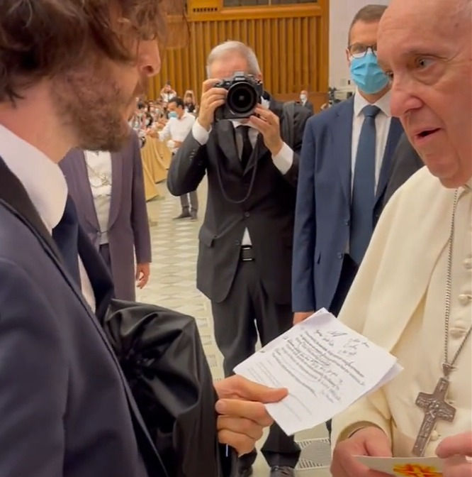 A Team from "The Chosen" Meets with the Pope
