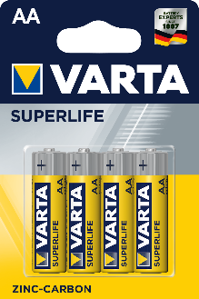 Varta Super Heavy Duty R6 AA patarei 4-pakk | ARMSEC EST