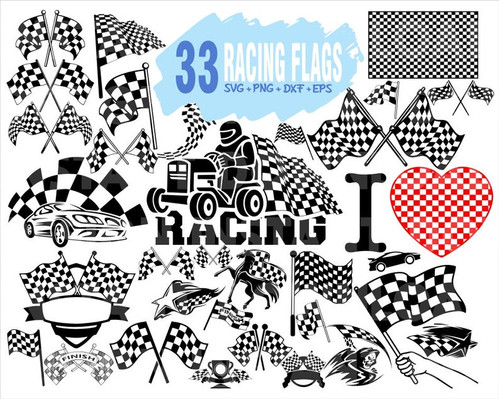 Racing Flag SVG Checkered flag SVG Racing svg Rally car SVG Sports ...