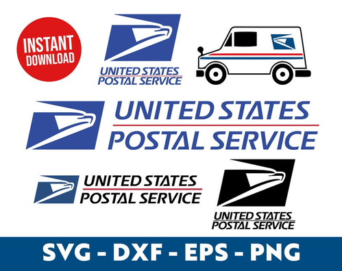 Us Postal Logo svg USPS Save USPS Strong Circut Cut File Layered | Bundle
