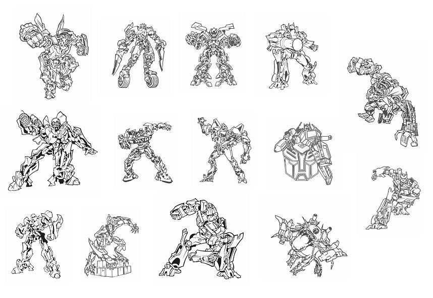 Transformer svg bundle clip art drawing image | Drawn