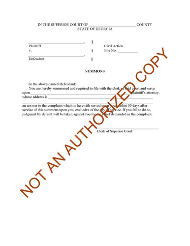 Summons Form | Jody M. Higdon