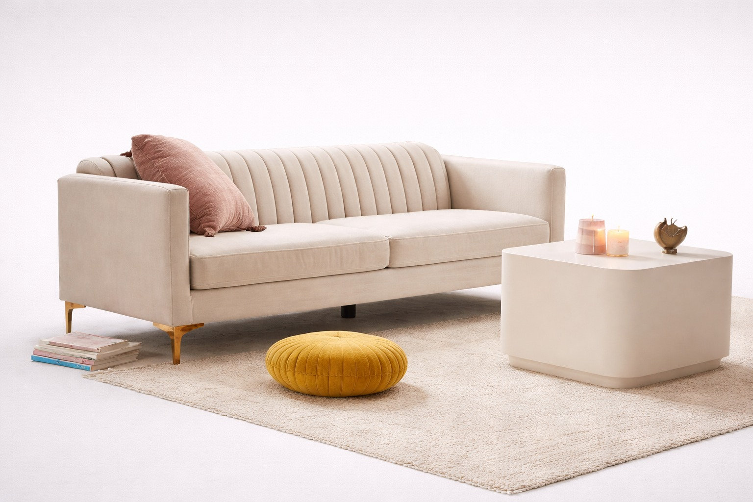 Aurora Channel Back Sofa by BAB Living