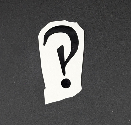 Interrobang Vinyl Decal Exclamation Question Mark Punctuation Surprise ...
