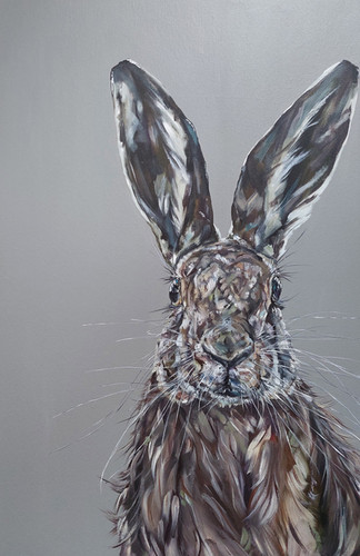 'Messy Hare' Original Painting by Sam Fenner