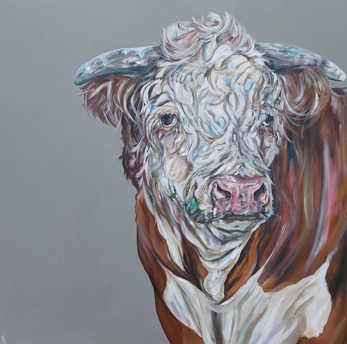 'A Whole Load of Bull' Hereford Cattle Limited Edition Print | Sam ...