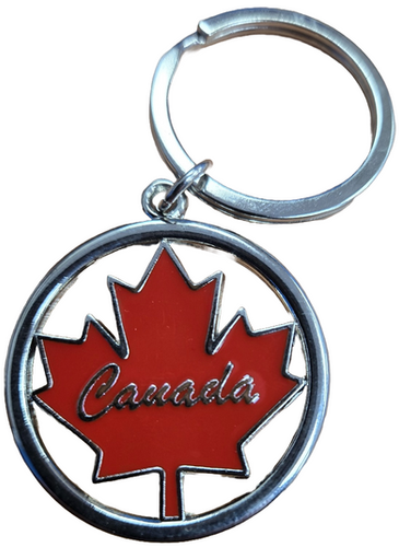 Canadian Maple Leaf Keychain | CanadianFoodToUsa.com