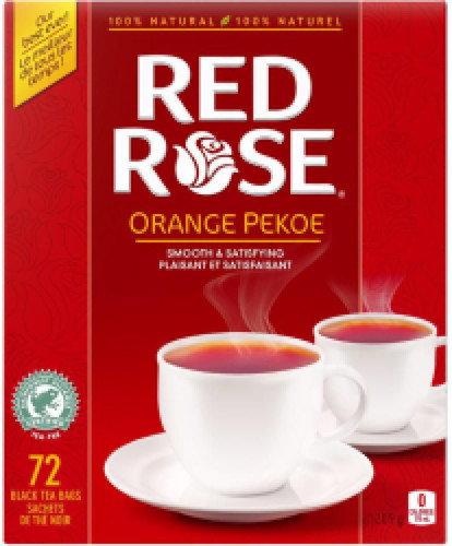 Buy Red Rose Orange Pekoe Tea - 72 Bags | CanadianfoodtoUSA.com