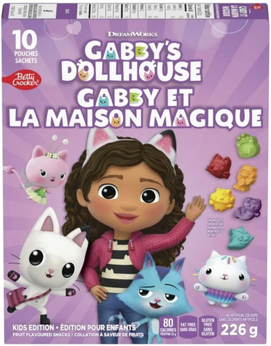 Gabby's Dollhouse Fruit Flavoured Snacks 226g | CanadianFoodToUsa