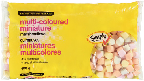 No Name Multi-Coloured Mini Marshmallows | CanadianFoodToUsa.com