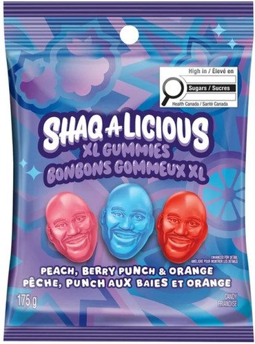 SHAQ-A-LICIOUS XL Gummies Original 175g | CanadianFoodToUsa