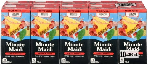 Buy Minute Maid Fruit Punch Juice Boxes 2000g | CanadianFoodToUsa