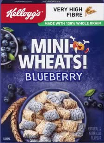 Mini Wheats Blueberry Cereal 439g | CanadianFoodToUsa.com