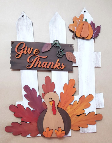 Give thanks turkey fence add on | Beyond The Design
