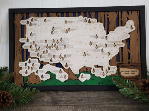 National park map(finished) | Beyond The Design