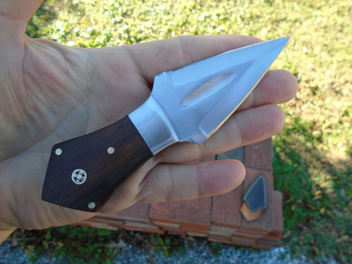 Push Dagger With Wood Handle And Leather Sheath | Dirk Knife | Punch ...