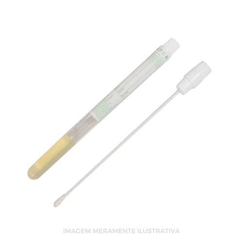 Swab Com Meio Stuart em Tubo - Caixa com 100 unidades - Absorve ...