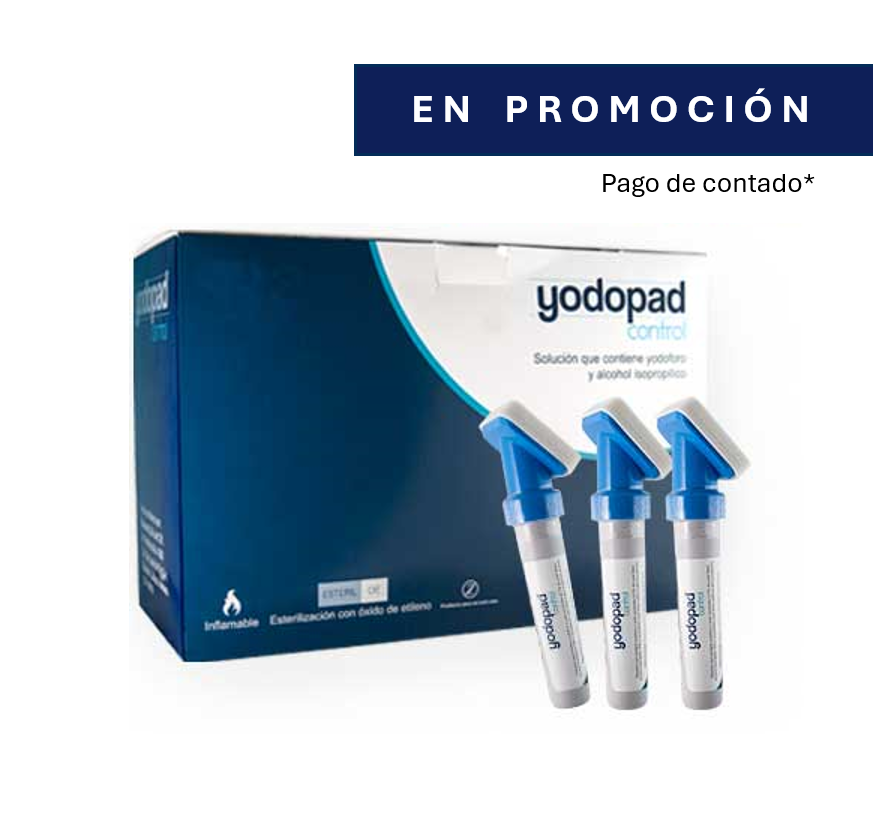 Yodopad Control. Solución antiséptica con yodóforo y alcohol. 26ml. PZA ...
