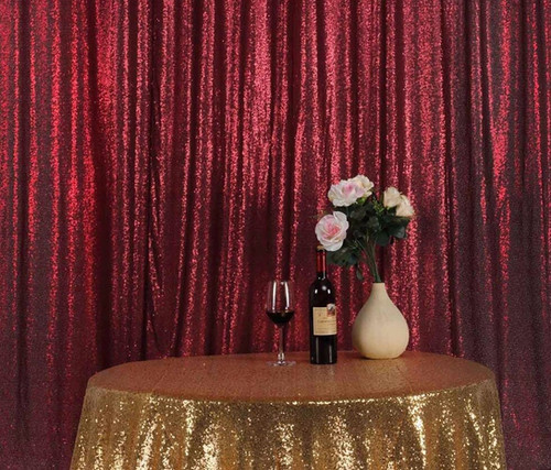 Burgundy Sequins | Stellar Backdrops