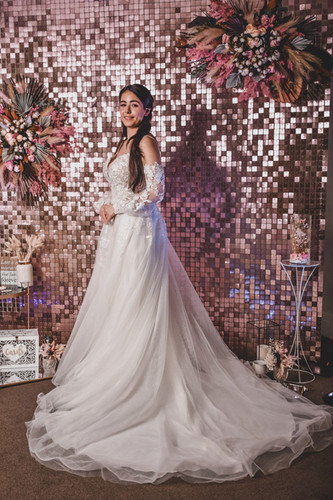 Blush Sequins Wall | Stellar Backdrops