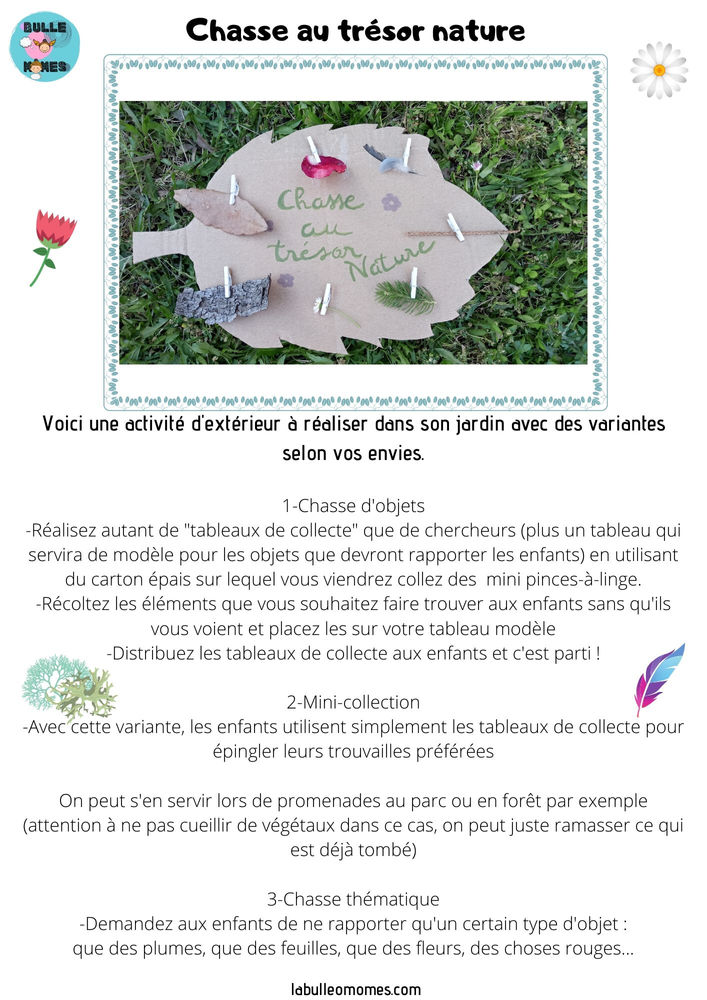 La chasse au trésor nature