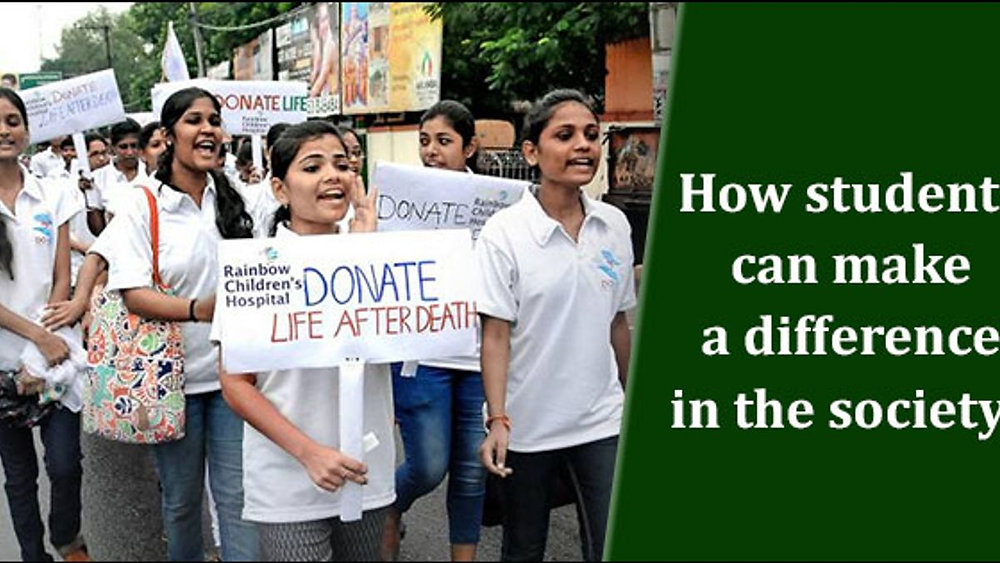 How Student can make difference in the society