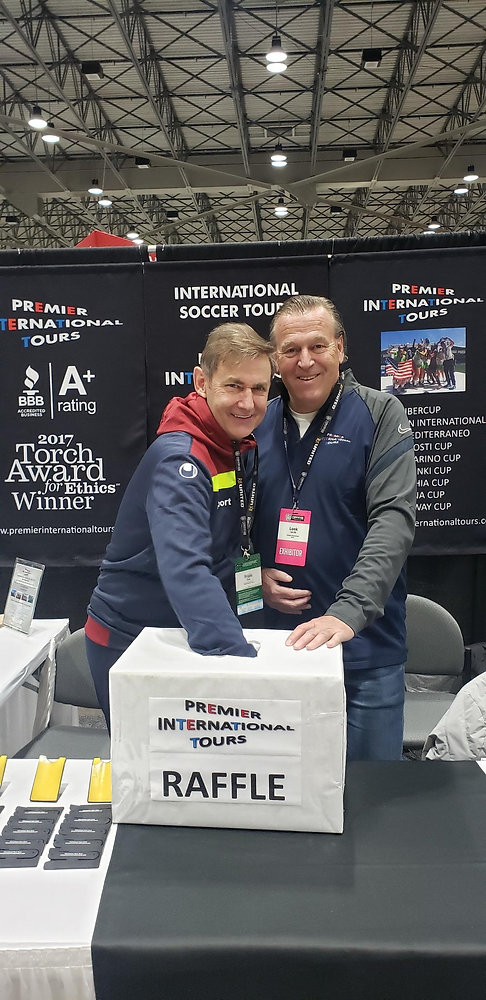 Annual Raffle drawing at the United Soccer Coaches Convention