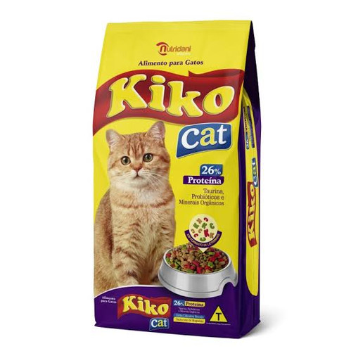 Ração Kiko Cat 25Kg | Casa Mendes de Ração