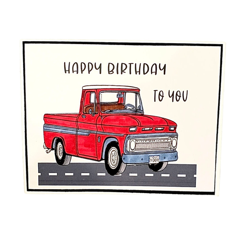 Birthday Card- Truck | MsCraftprincess