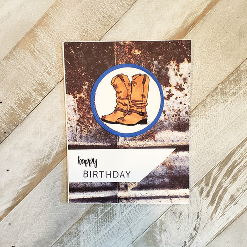 Birthday Card - Boots | MsCraftprincess