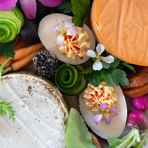 Mad Cheese Board with Deviled Veggs | Mad Cheese