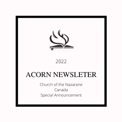 Special Announcement - ACORN Newsletter