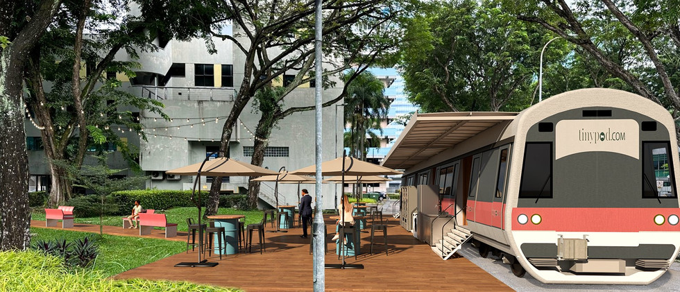 Train Pod | Tinypod | Co-Living Space | Train Hotel | Singapore