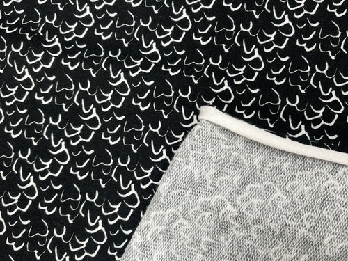 Scales Print Cotton Loopback Terry Sweatshirt | The Good Stitch