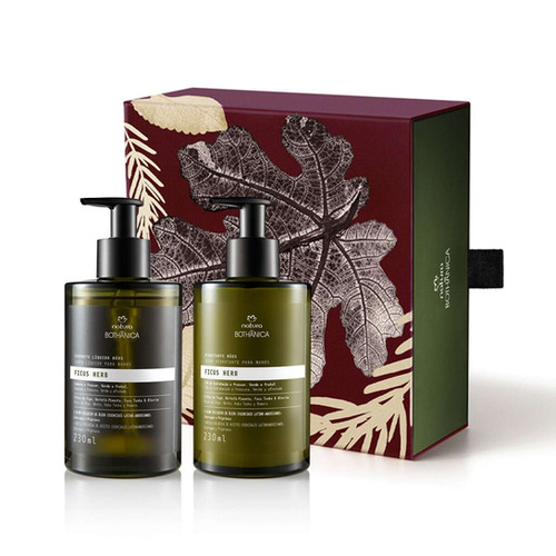 Natura - Bothanica - Ficus Herb - Kit Hidratante Maos e Sabonete Liqu (2x 230Ml) | Pure Brasil