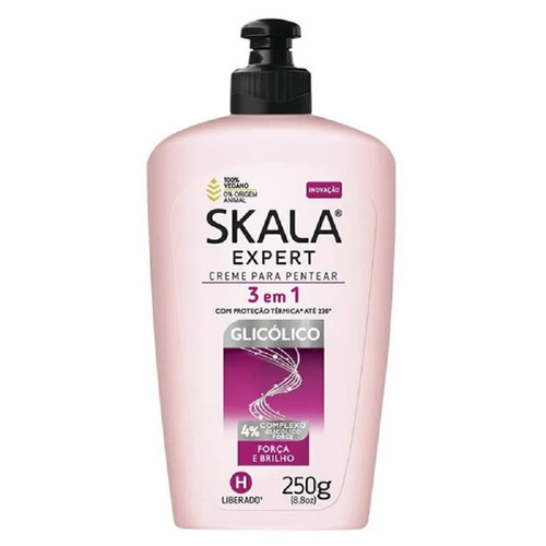 Skala - Expert - Creme Pra Pentear 3 em 1 Glicolico 250Gr - Glycolic ...