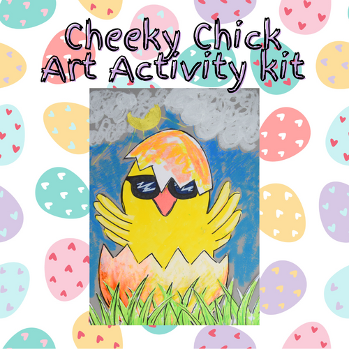 Cheeky Chick Easter Art Activity | Sara Karen Art