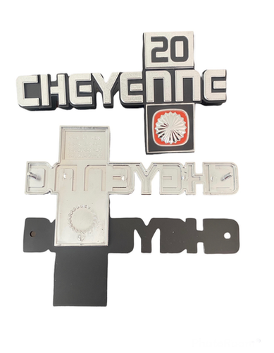Par emblemas originales Cheyenne 20 | Cheyenne Classic Imp