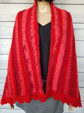 Band Of Diamonds Pocket Shawl