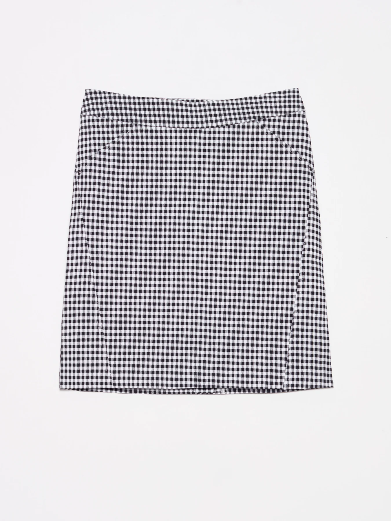 Jupe avec culotte vichy noir et blanc | Boutique Azzur